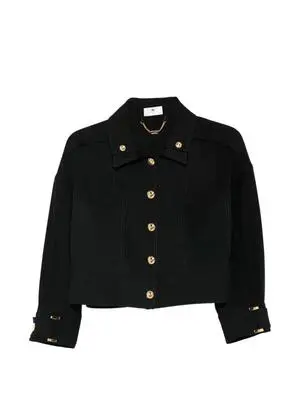Elisabetta Franchi Buttoned Cropped Jacket - 110|black